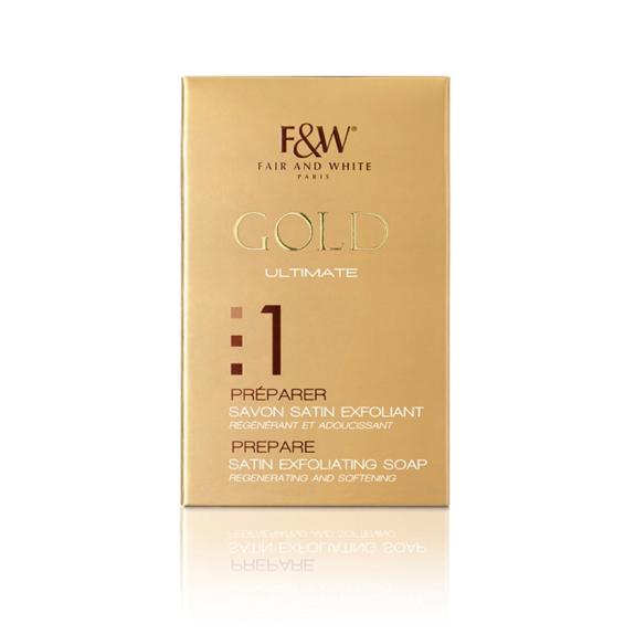 F&W GOLD - Exfoliating Satin Soap 200 g - Regenerating and softening